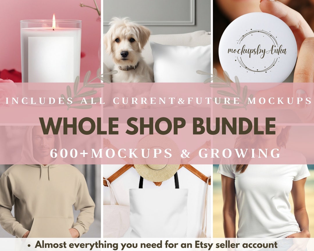 Whole Shop Mockup Bundle, Entire Shop Mockup Bundle, Full Access Shop ...