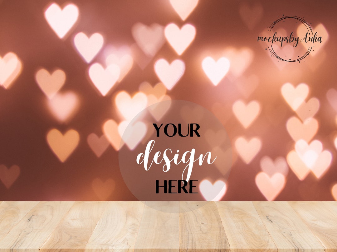 Valentines Day Background Mockups, Valentines Day Mockup, Mockup ...