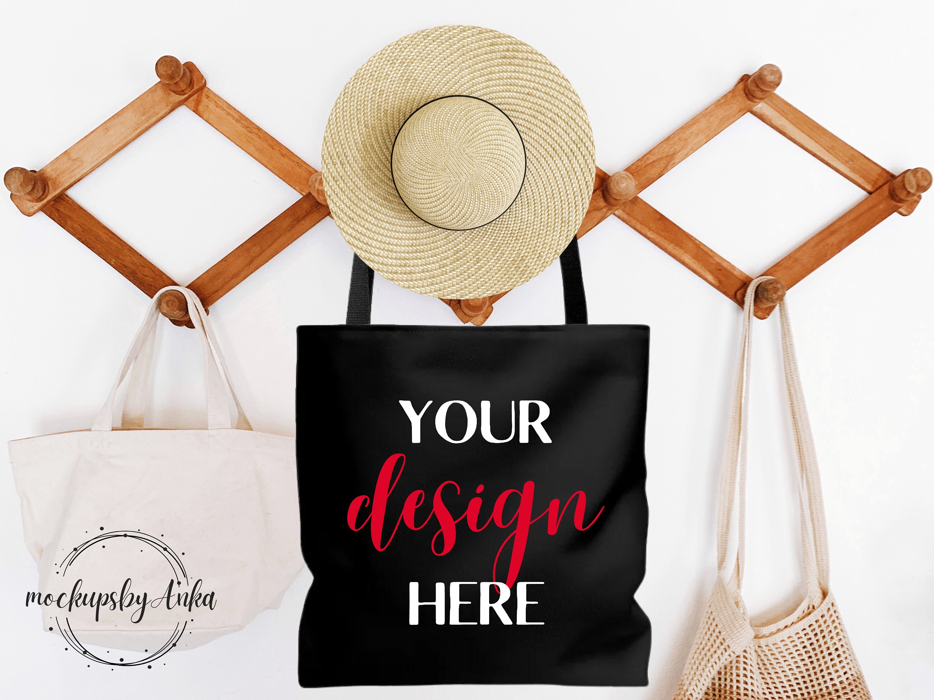 AOP Tote Bag Black Mockup Bundle With Size Chart AOP Tote Bag - Etsy