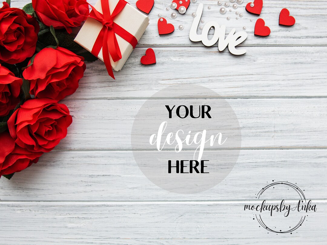 Valentines Day Background Mockups, Valentines Day Mockup, Mockup ...