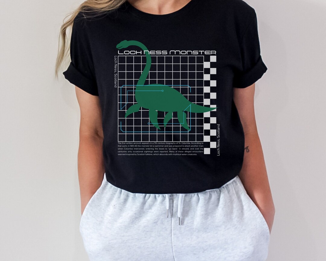 Cyber Y2K Shirt Cryptid Shirt Nessie Shirt Lochness Monster Shirt Loch ...