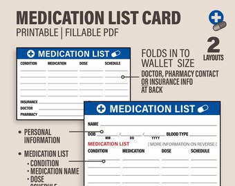 Recipe Card Full Page Fillable Instant Download - Etsy