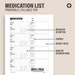 Medication Tracking List With Detailed Description Information Schedule ...