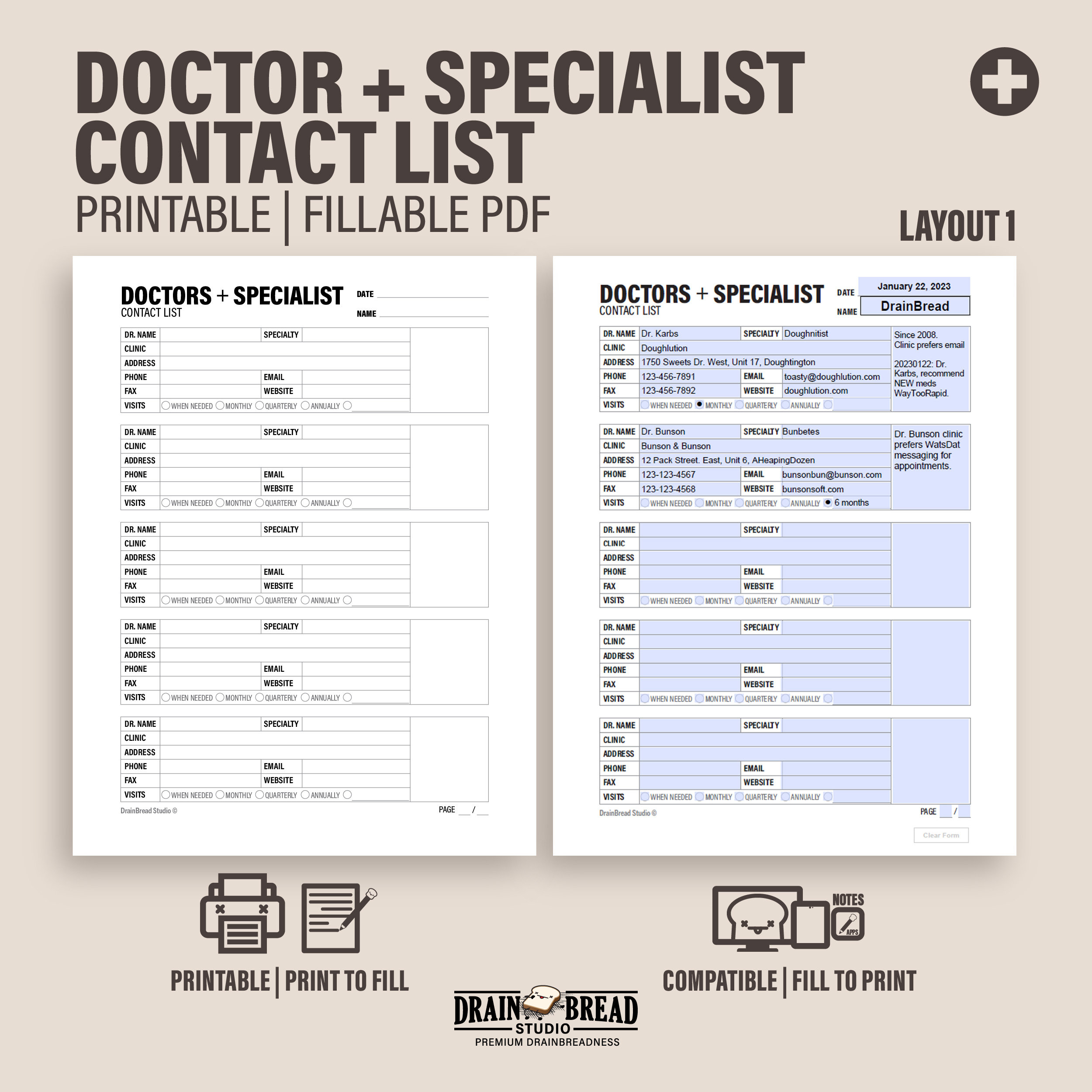 Doctors Specialist Contact List With Detailed Contact Information Visit ...