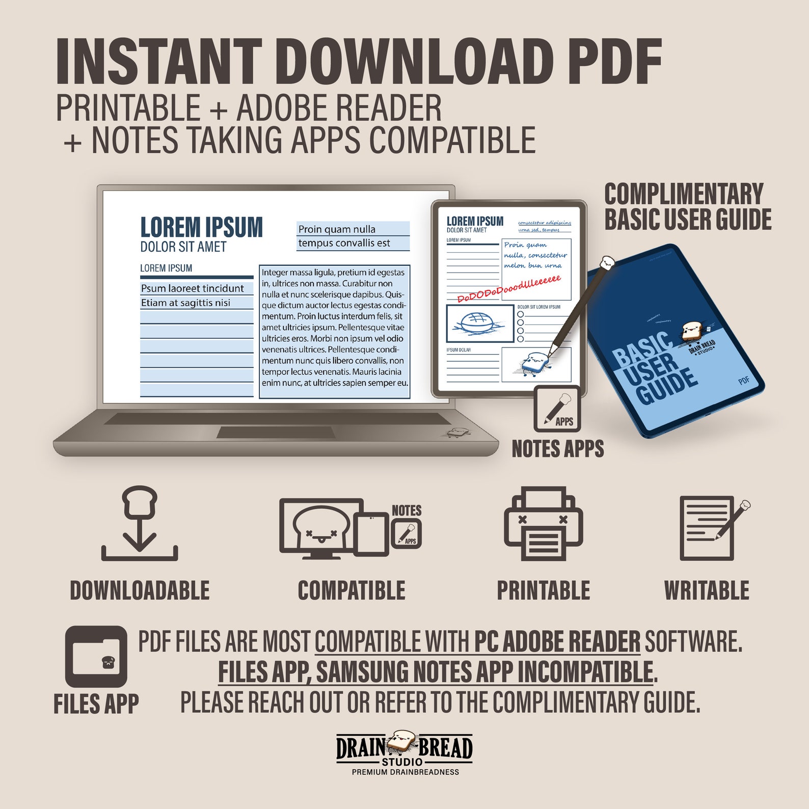 Printable Medication List | Tracker With Schedule & Notes (fillable PDF ...