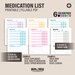 Medication Tracking List 6 Colour Pack With Reaction Side Effect ...