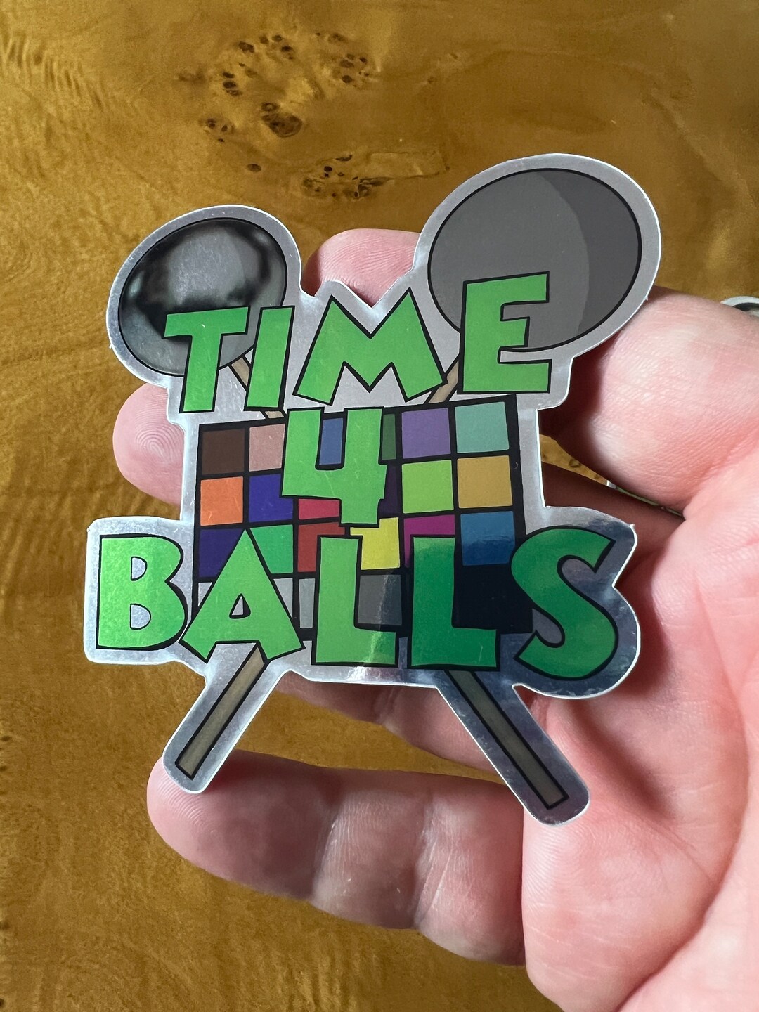 Time 4 Balls VFX Mirror Sticker - Etsy
