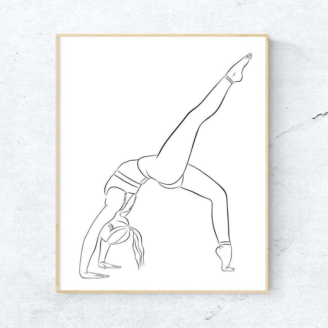 Yoga Line Art, Pilates Line Art, Workout Line Art, Female Yoga Art ...