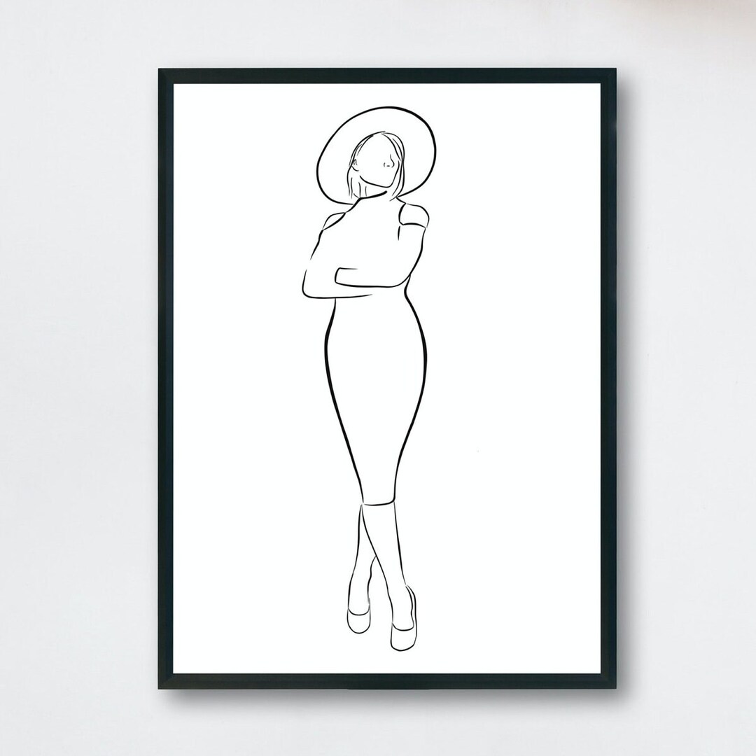 Female Minimalist Art Line Art Body Line Art Minimalist - Etsy