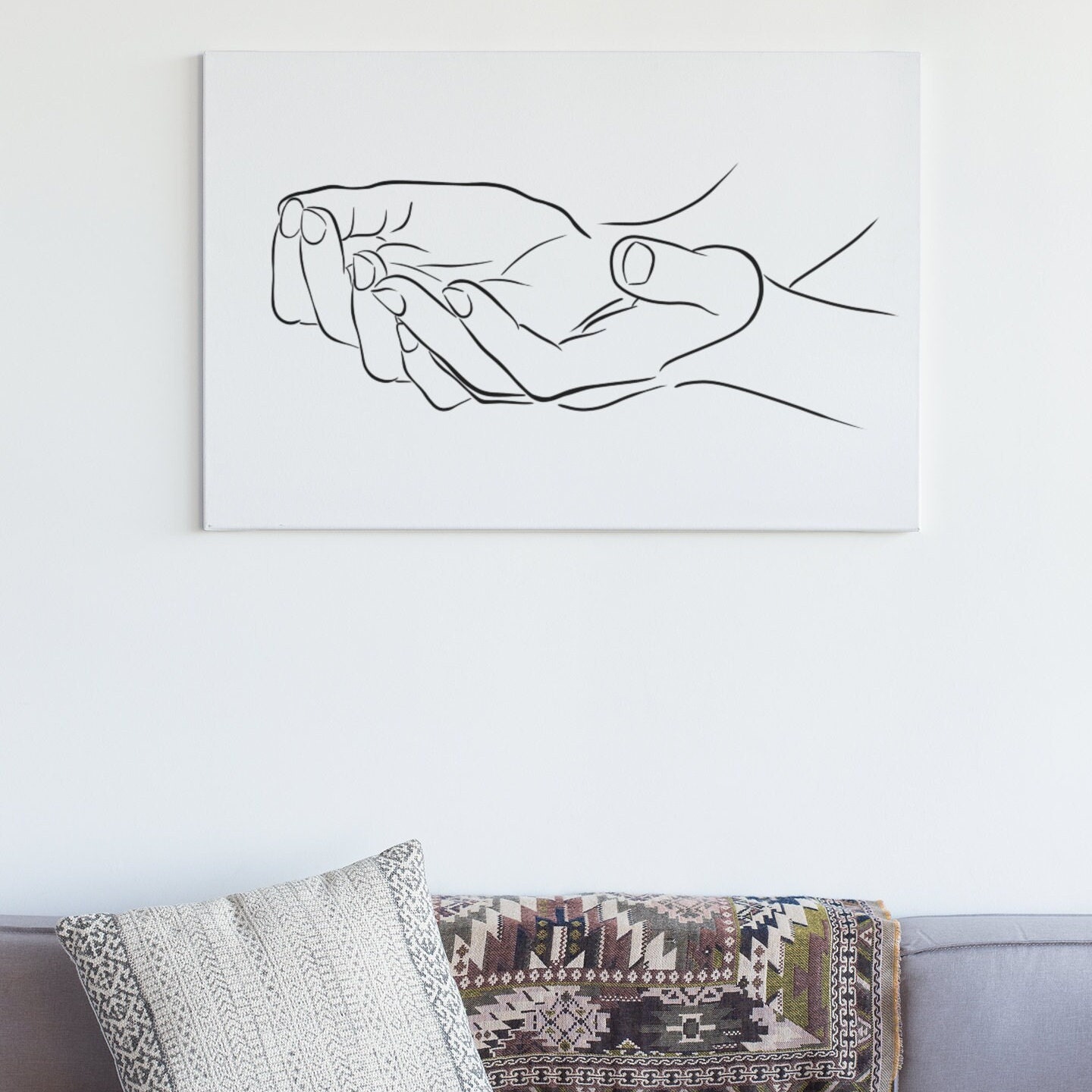 Hands Praying Line Art, Receiving Hands Art, Hands Line Drawing ...