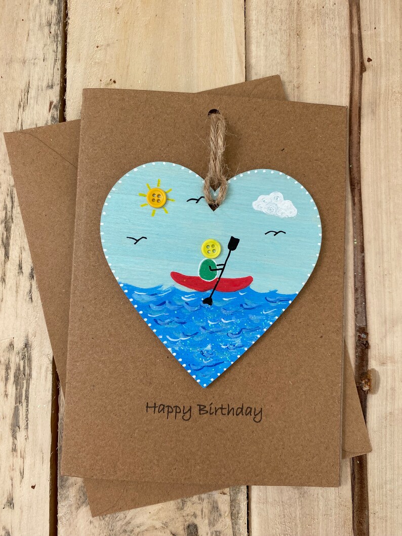 Happy Birthday Kayaking Keepsake Plaque Card - Etsy