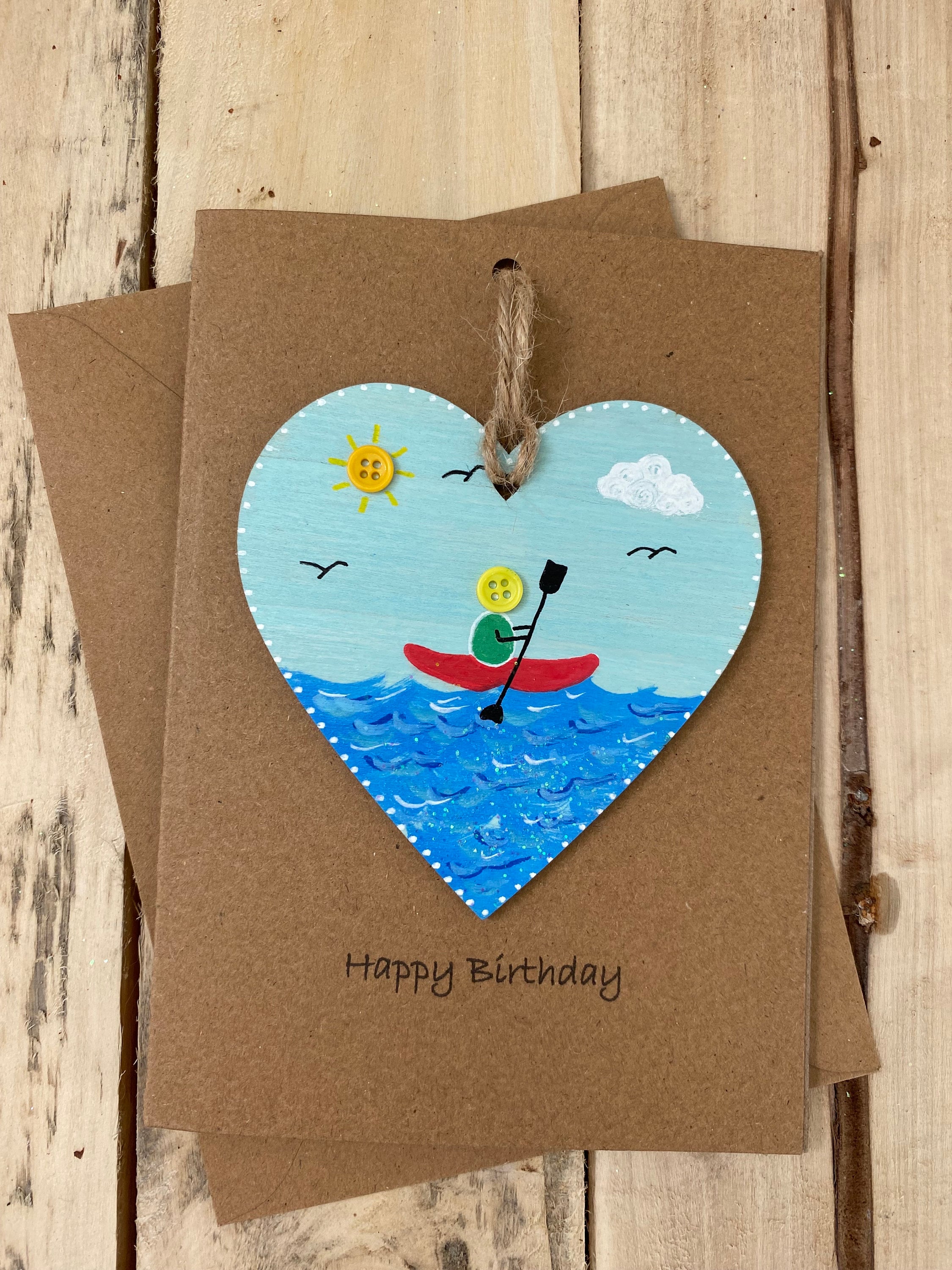 Happy Birthday Kayaking Keepsake Plaque Card - Etsy