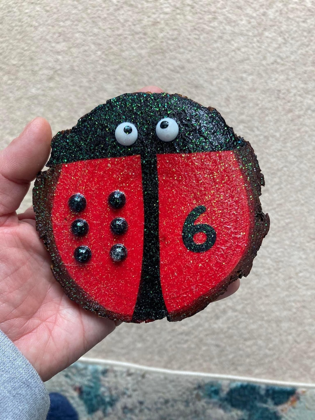 1-10 Counting Ladybug Log Slices - Etsy