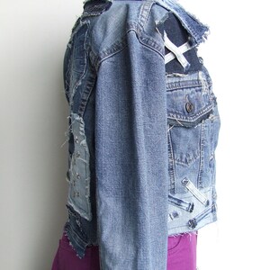 Upcycled Denim Jacket, Reconstruction Denim, Size S - Etsy