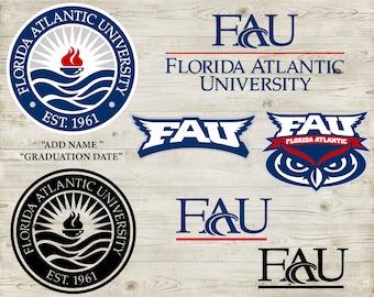 Florida Atlantic University Png - Etsy