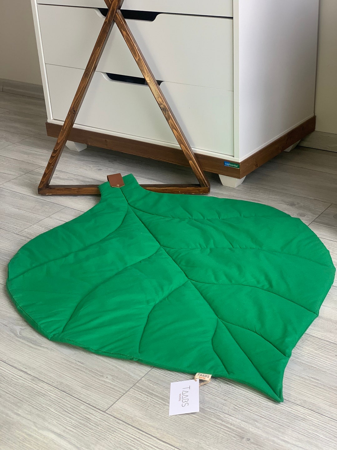 Leaf Shape Mat , Play Mat , Changing Mat , Cotton Fabric - Etsy