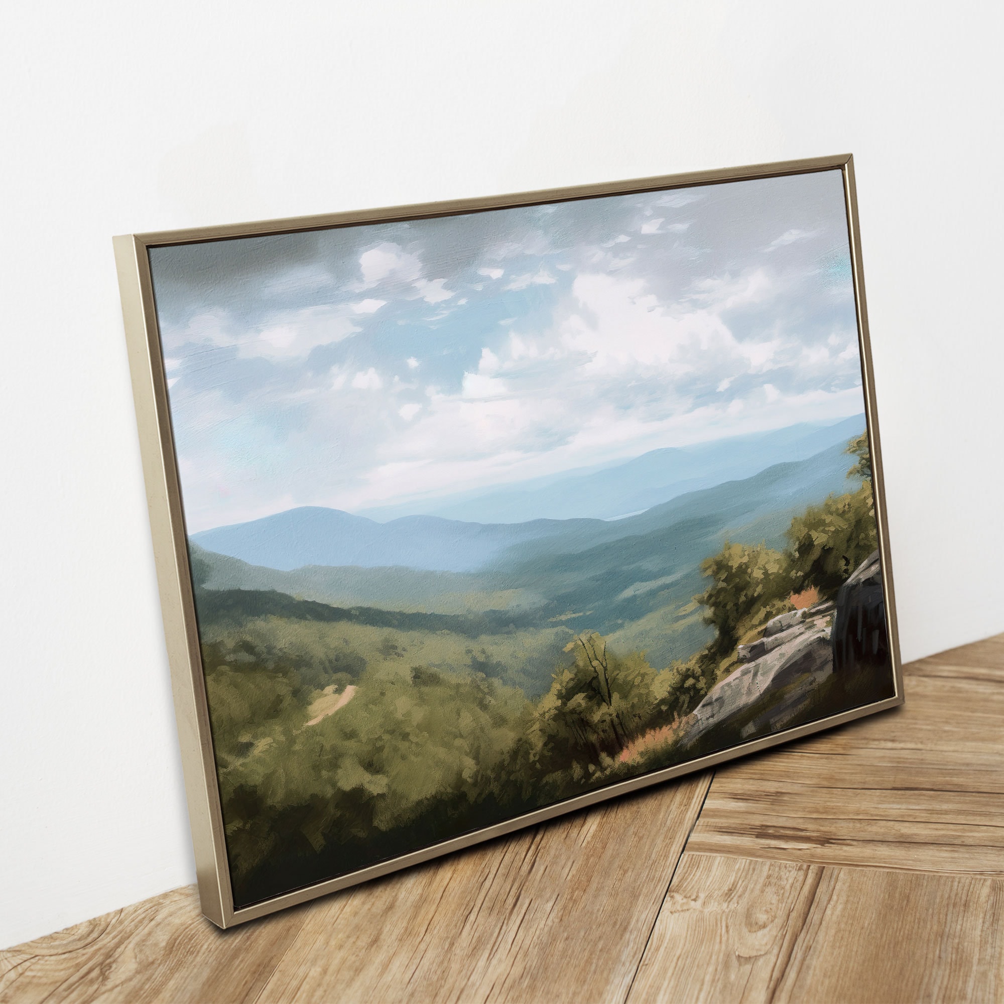 Blue Ridge National Parkway Vintage Oil Painting North - Etsy
