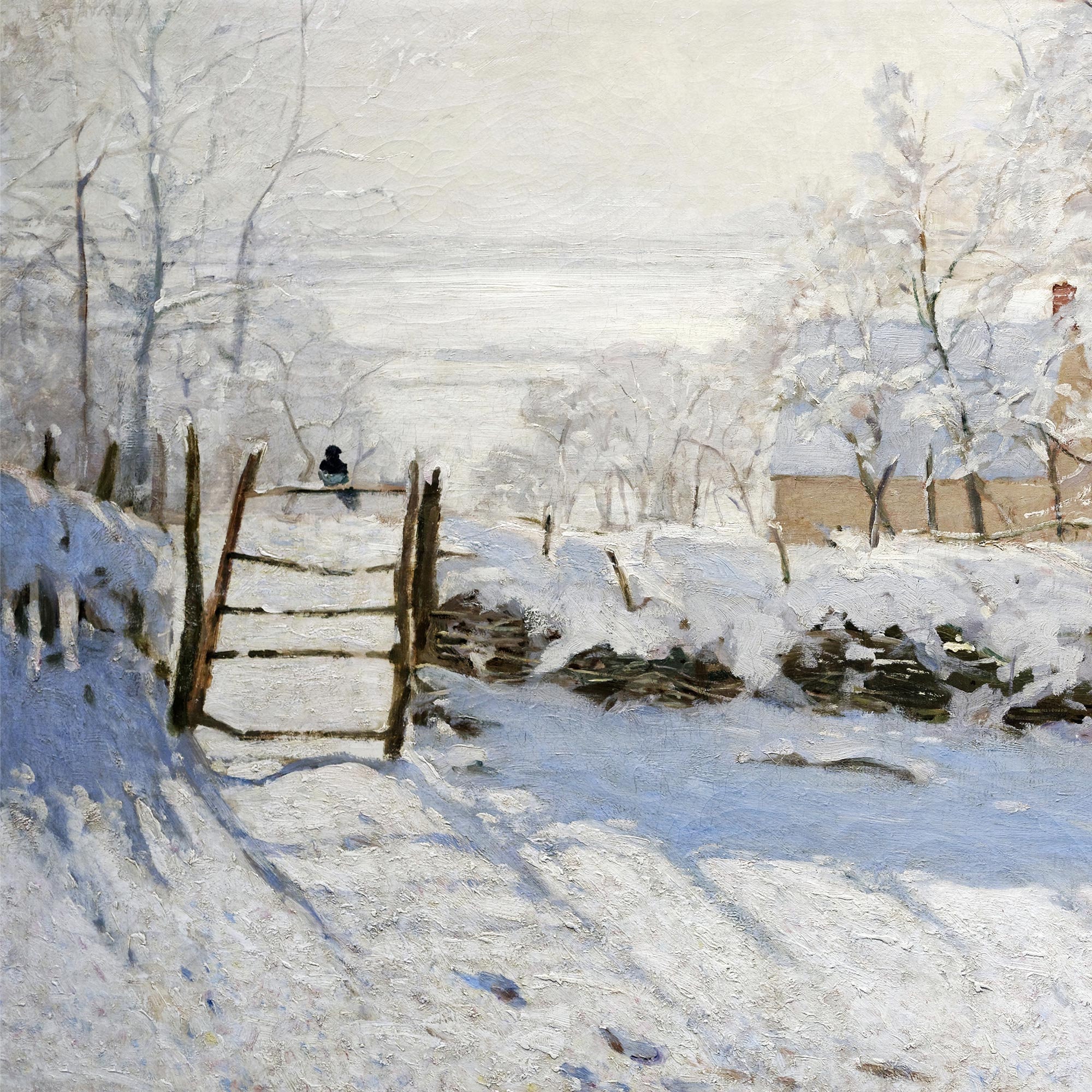 The Magpie by Claude Monet | 1860s Oil Painting | Wall Art | Winter ...