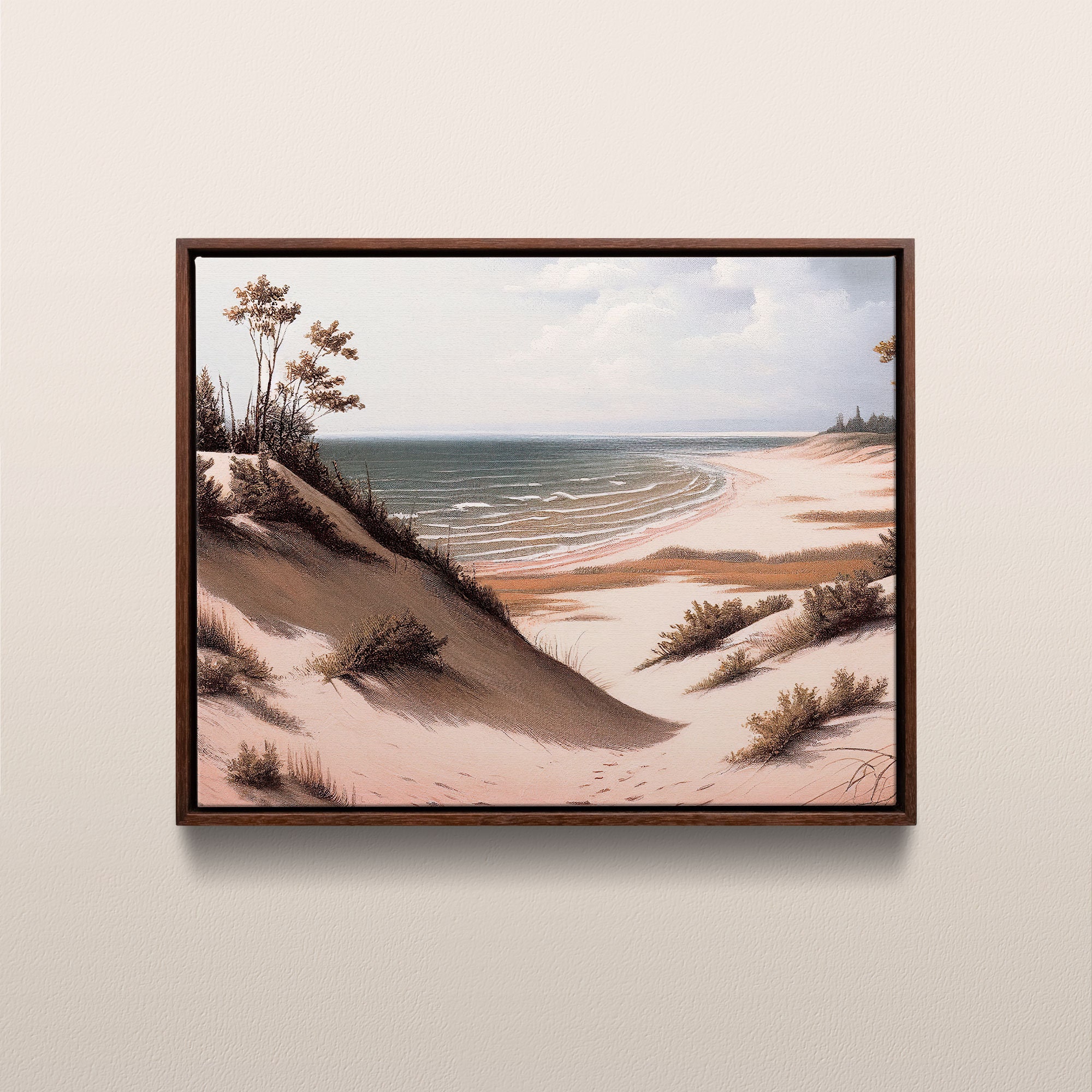 Indiana Dunes National Park | Vintage Oil Painting | Indiana, USA ...