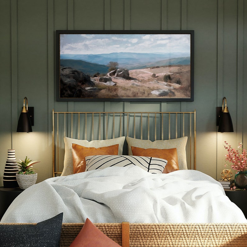 Shenandoah National Park Vintage Oil Painting Virginia, USA Instant ...