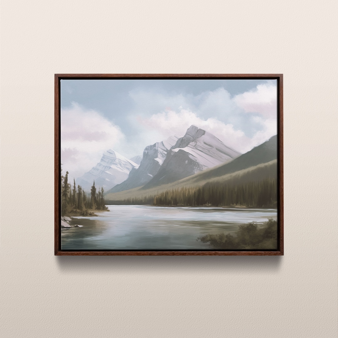 Banff National Park | Vintage Oil Painting | Alberta, Canada | Instant ...