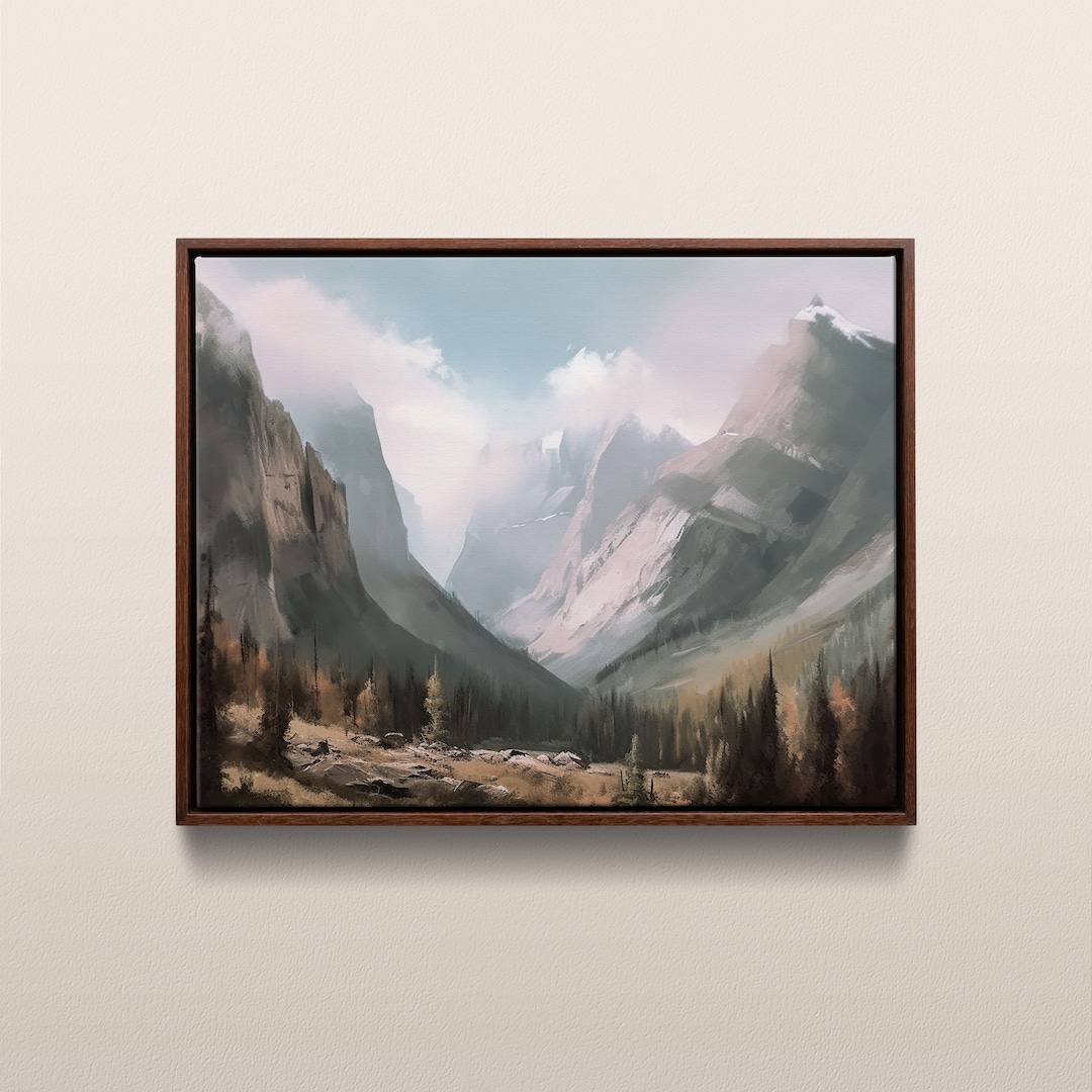 Banff National Park | Vintage Oil Painting | Alberta, Canada | Instant ...