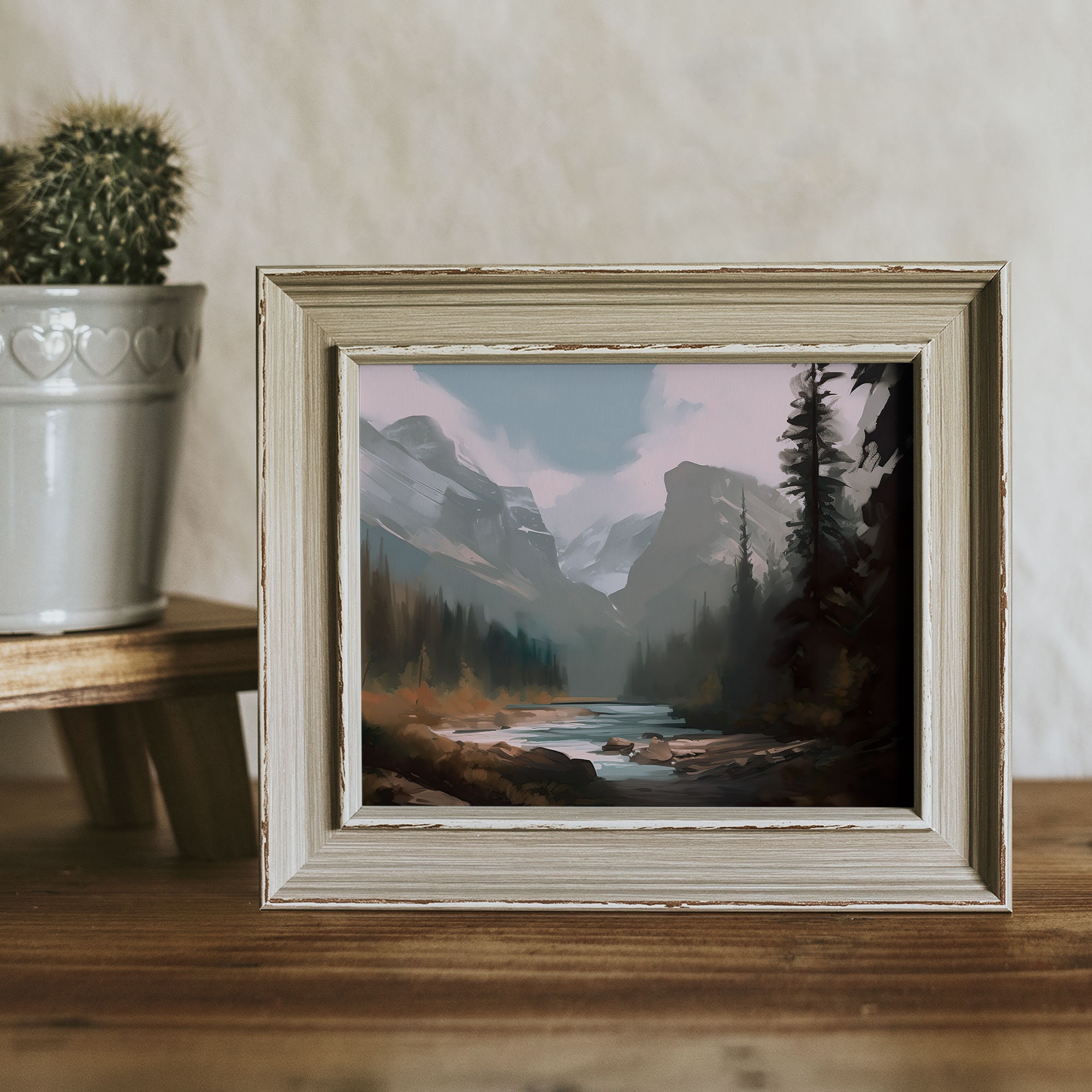 Banff National Park | Vintage Oil Painting | Alberta, Canada | Instant ...