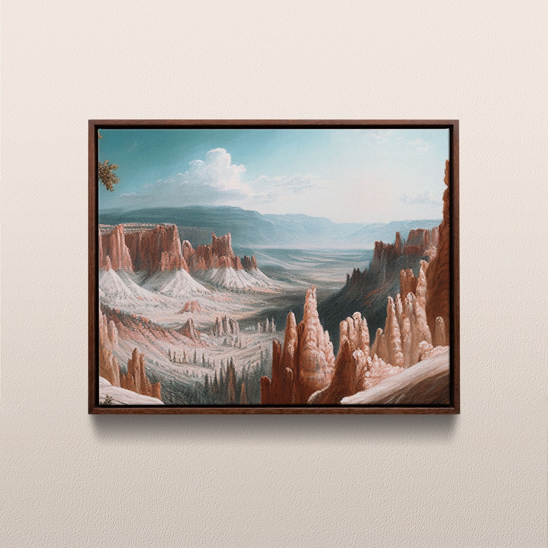Bryce Canyon National Park | Vintage Oil Painting | Utah, USA | Instant ...
