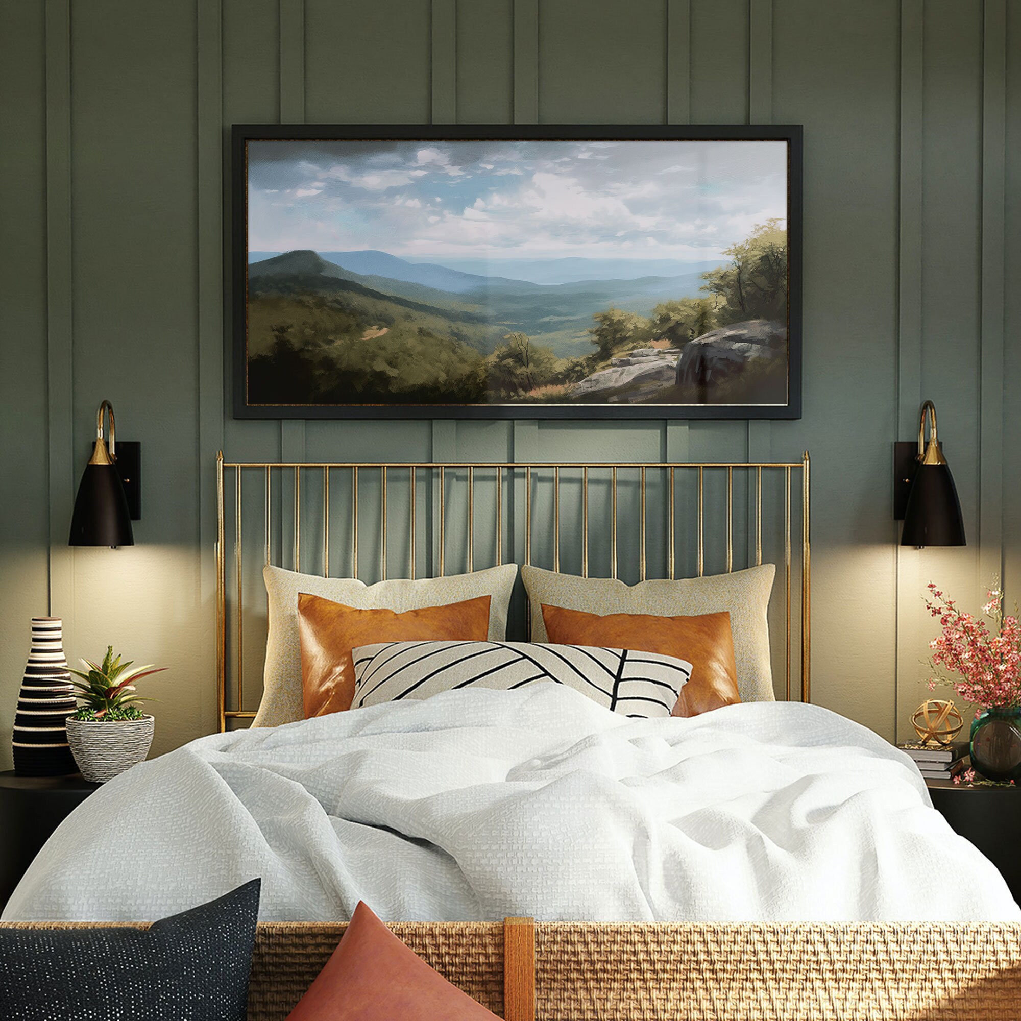 Blue Ridge National Parkway Vintage Oil Painting North - Etsy