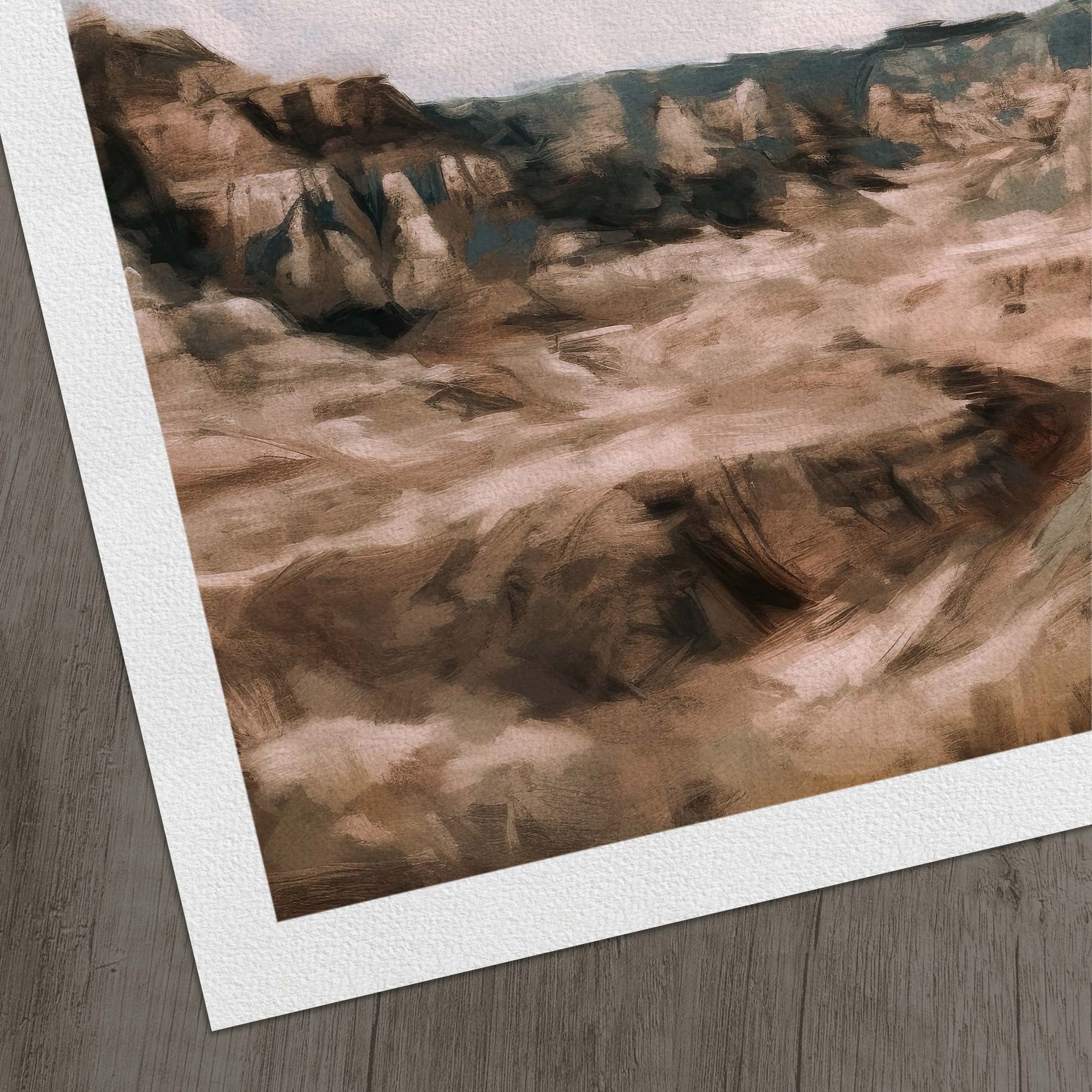 Badlands National Park | Vintage Oil Painting | South Dakota, USA ...
