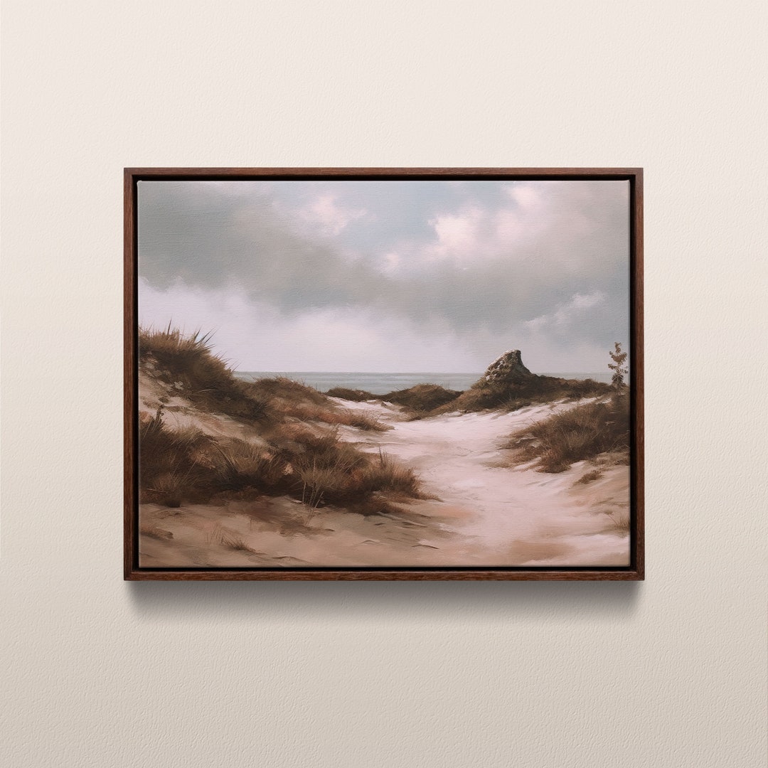 Gulf National Seashore | Vintage Oil Painting | Florida & Mississippi ...