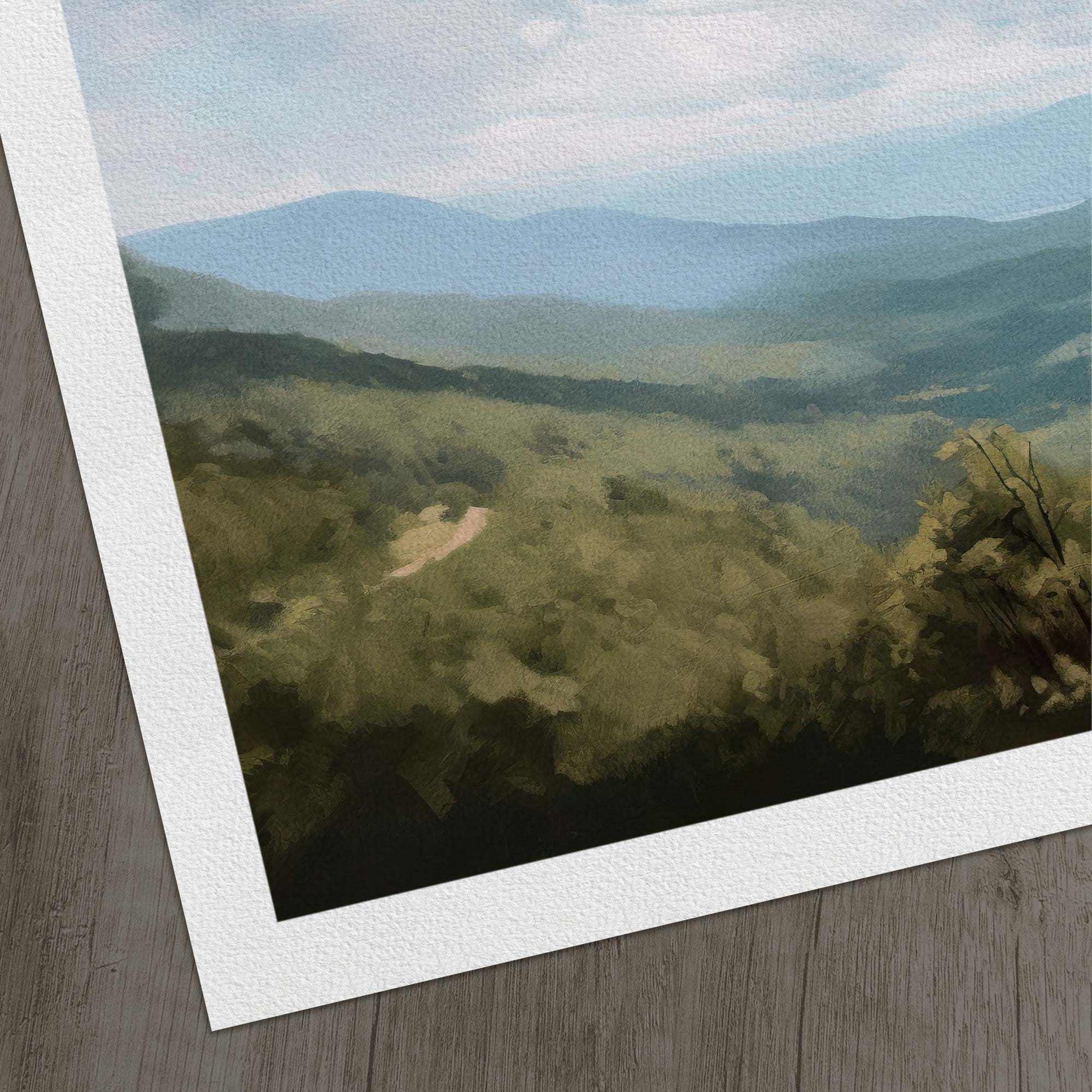 Blue Ridge National Parkway Vintage Oil Painting North - Etsy