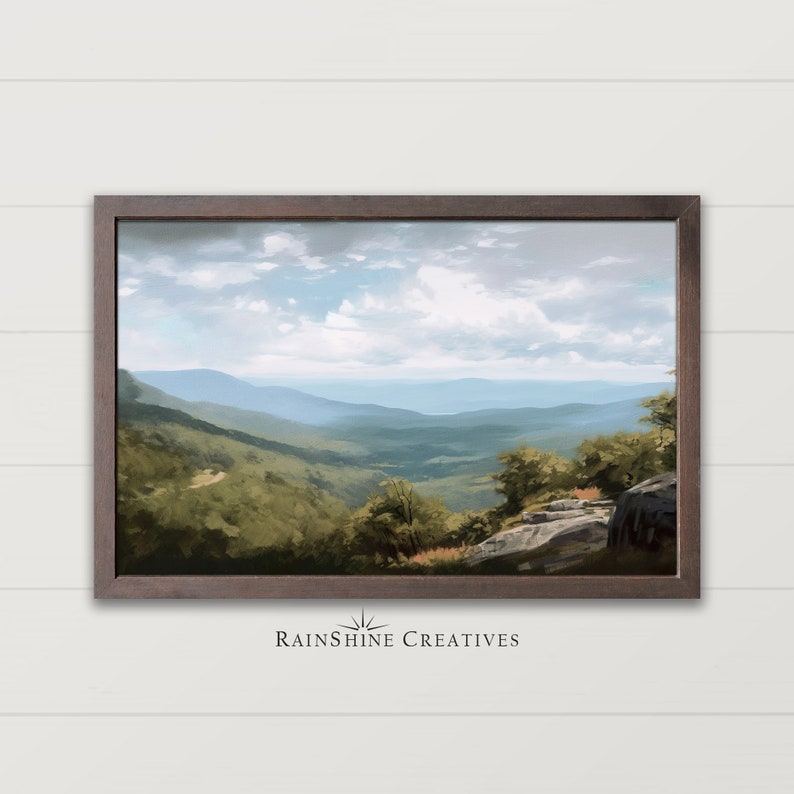 Blue Ridge National Parkway Vintage Oil Painting North - Etsy