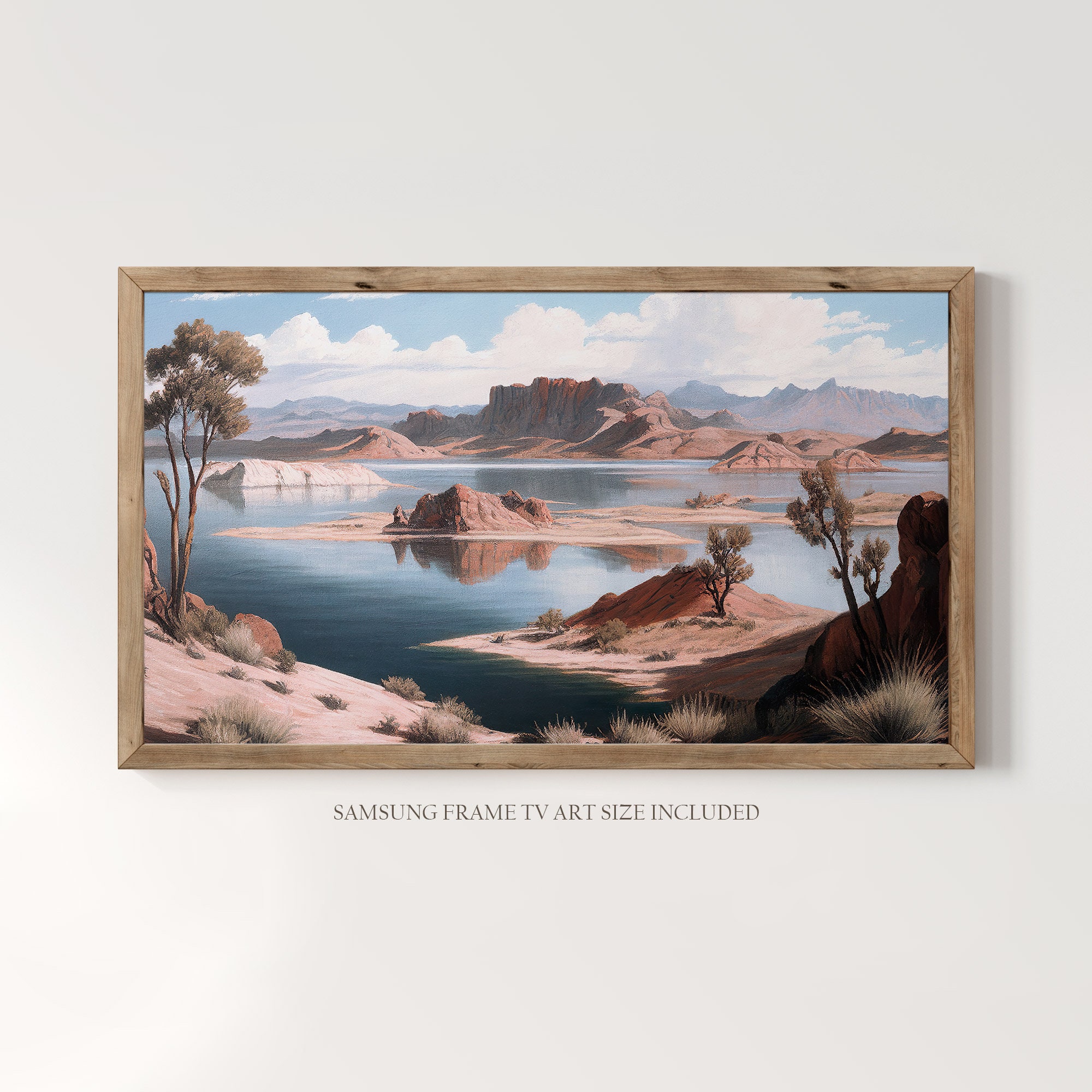Lake Mead National Recreation Area | Vintage Oil Painting | Nevada, USA ...