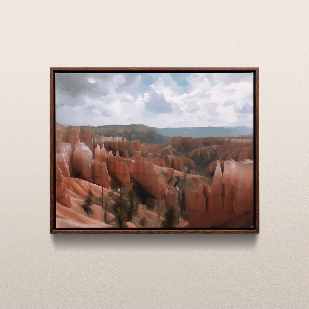 Bryce Canyon National Park | Vintage Oil Painting | Utah, USA | Instant ...
