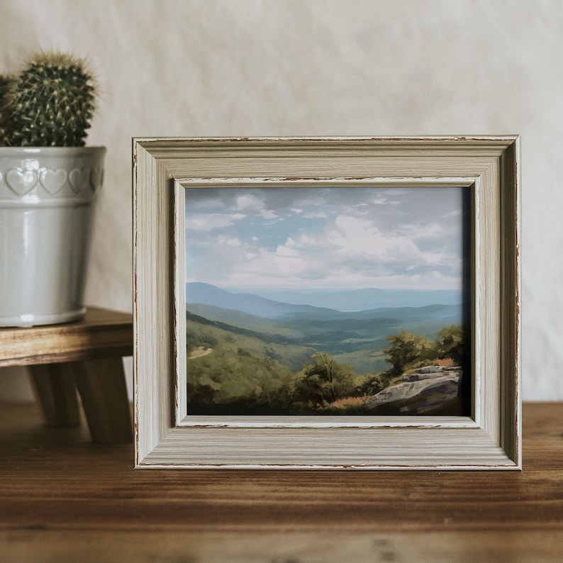 Blue Ridge National Parkway Vintage Oil Painting North - Etsy