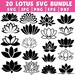 Lotus Flower Svg Bundle, Lotus Svg, Lotus Silhouette, Lotus Cut Files ...