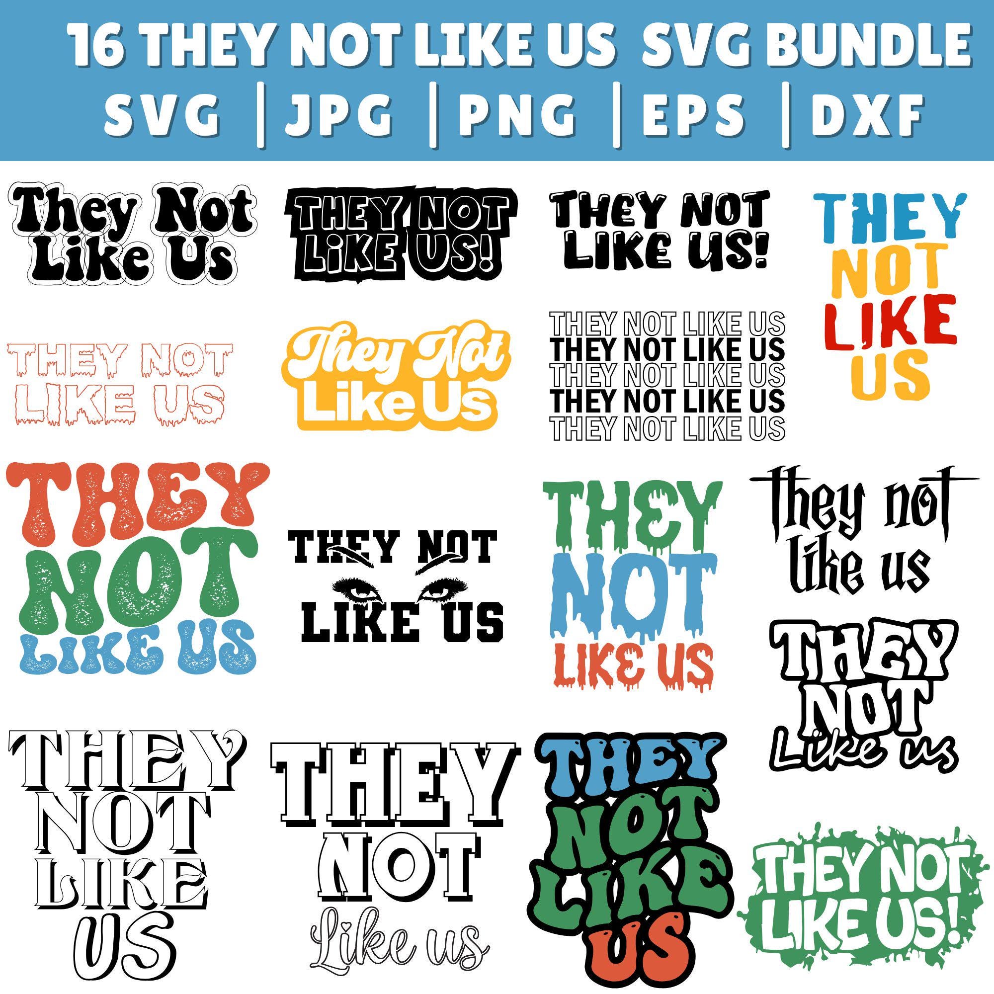 They Not Like Us SVG PNG Bundle, Rapper T-shirt Design (digital ...