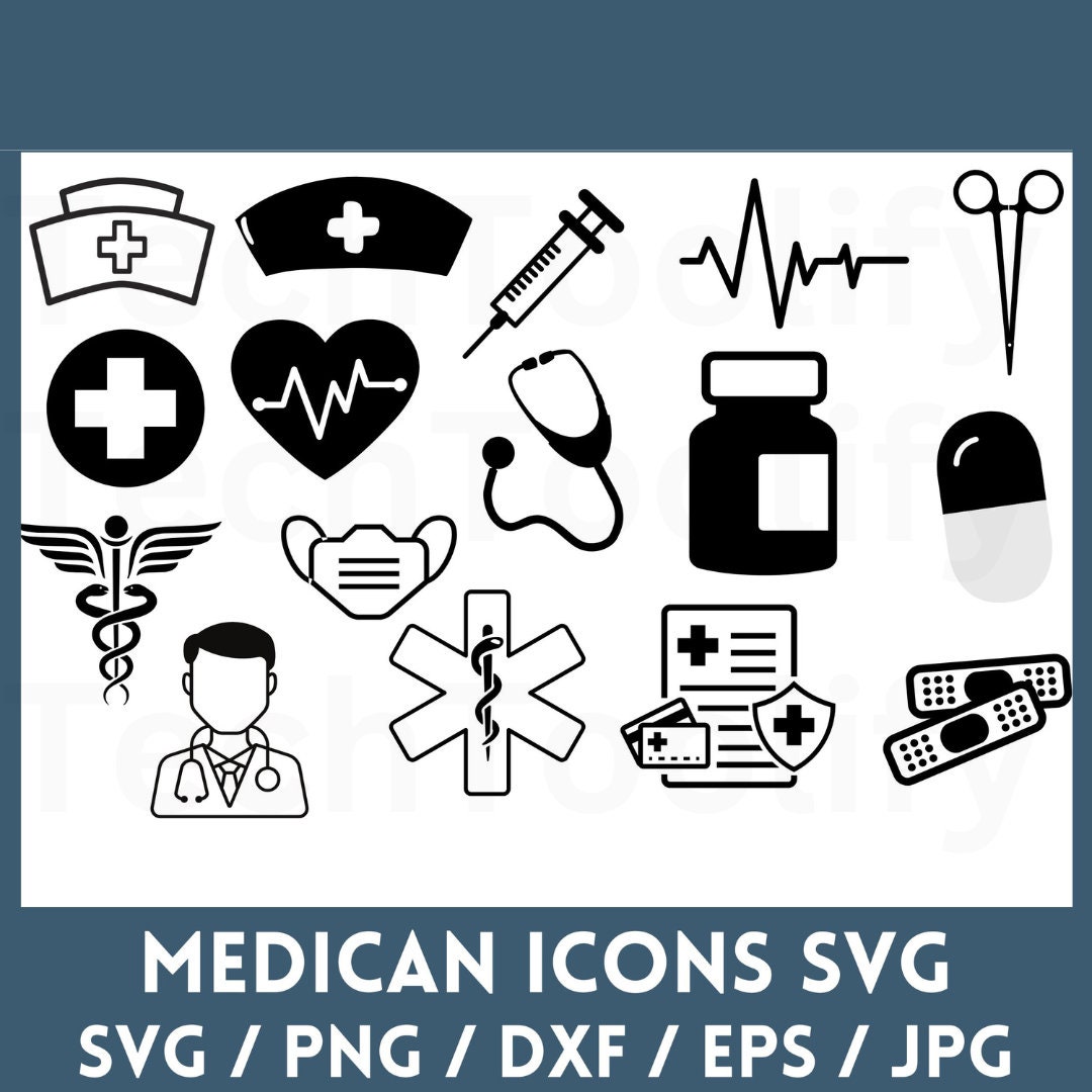 Medical Icons SVG, Nurse Svg Bundle, Doctor Svg Bundle, Health Care Svg ...