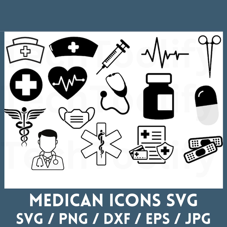 Medical Icons SVG, Nurse Svg Bundle, Doctor Svg Bundle, Health Care Svg ...