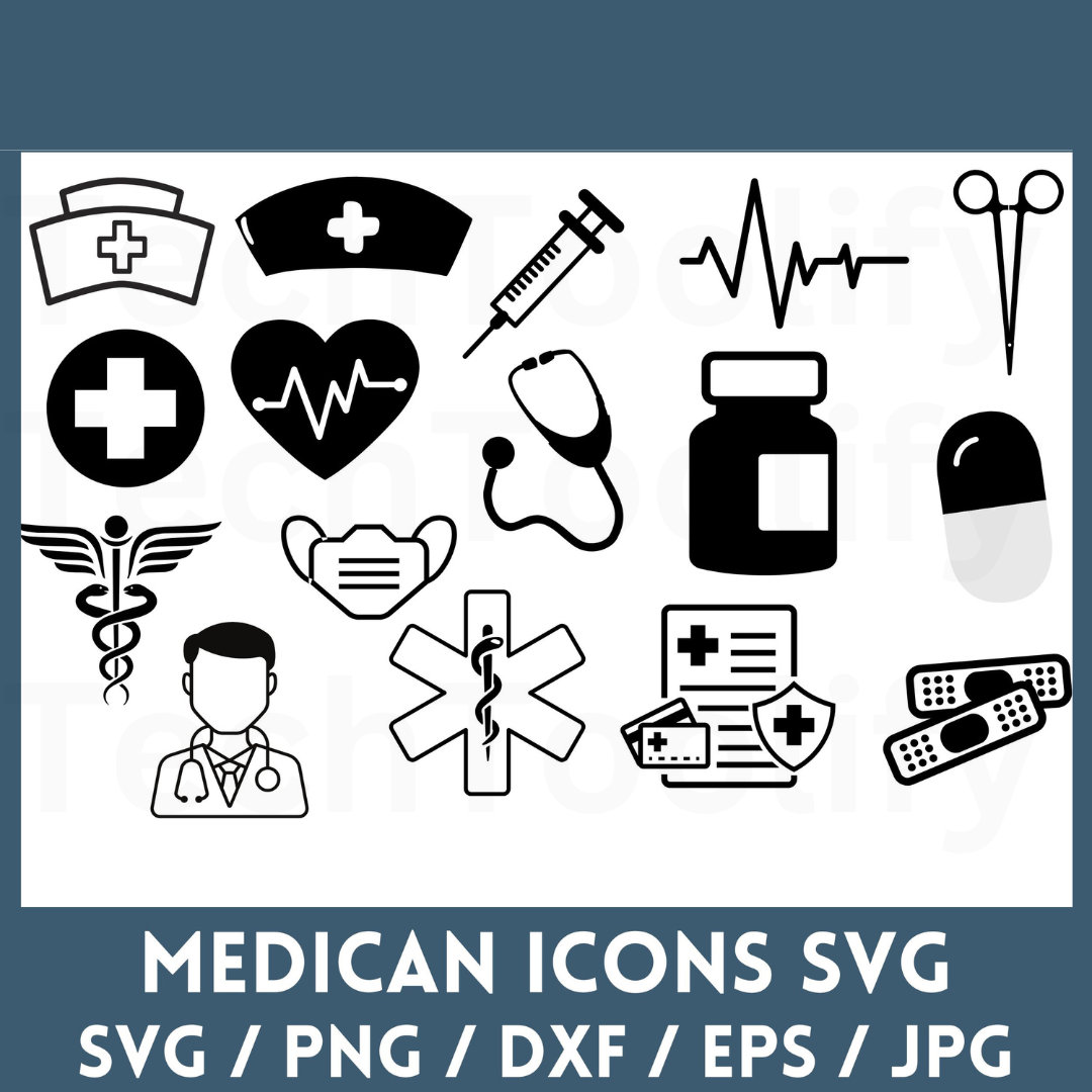 Medical Icons SVG, Nurse Svg Bundle, Doctor Svg Bundle, Health Care Svg ...