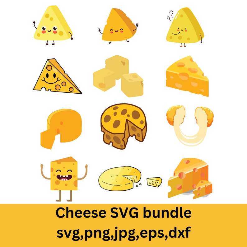 Cheese SVG, Cheese Outline SVG, Cheese Digital File, Cheese Cut File ...
