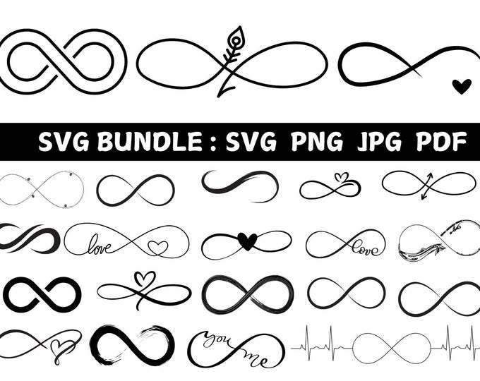 Infinity Svg, Infinity Silhouette, Infinitiy Cut File, Infinity Symbol ...