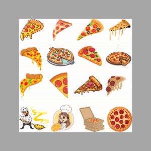 Pizza Bundle - SVG, PNG, JPG - Digital Cut File, Commercial Use ...