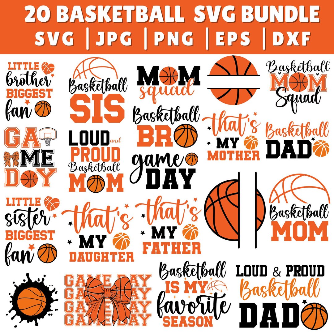 Basketball SVG Bundlem ,basketball Quotes Svg, Basketball Fan SVG ...