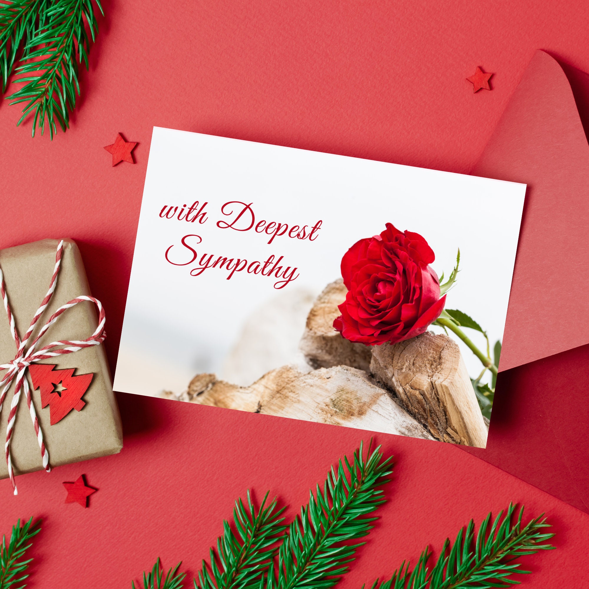 Sympathy Card, Editable Sympathy Card, Folded Sympathy Card - Etsy