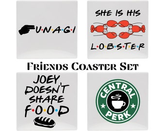 Friends TV Series Coaster Set - Etsy