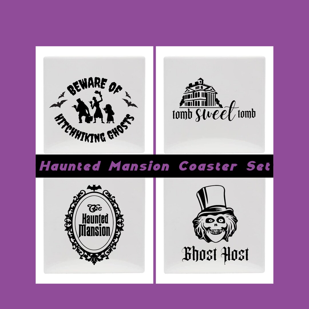 Haunted Mansion Coaster Set - Etsy