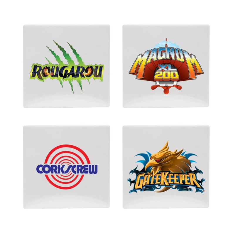 Cedar Point Logo Coaster Set - Etsy