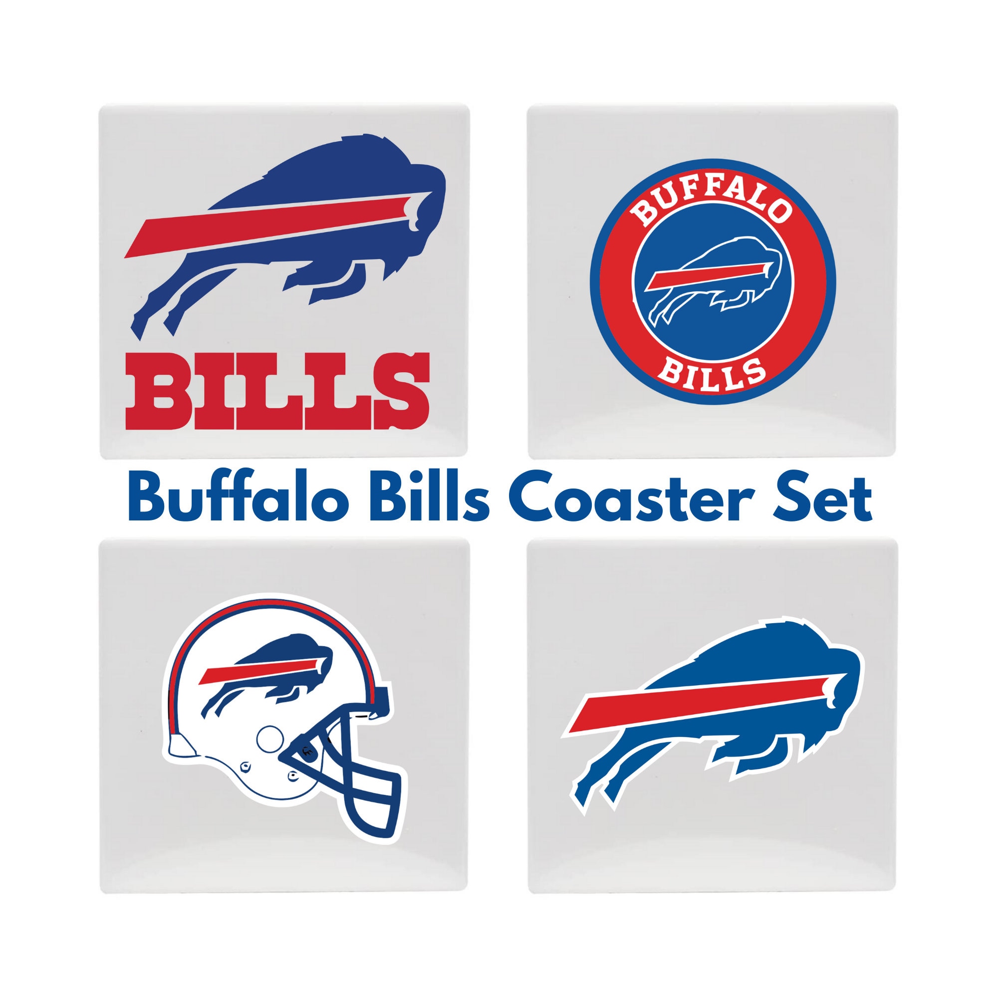 Buffalo Bills Coaster Set - Etsy